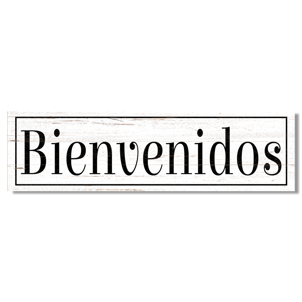 Bienvenidos Sign- Spanish Welcome Sign – Time Flies Clocks