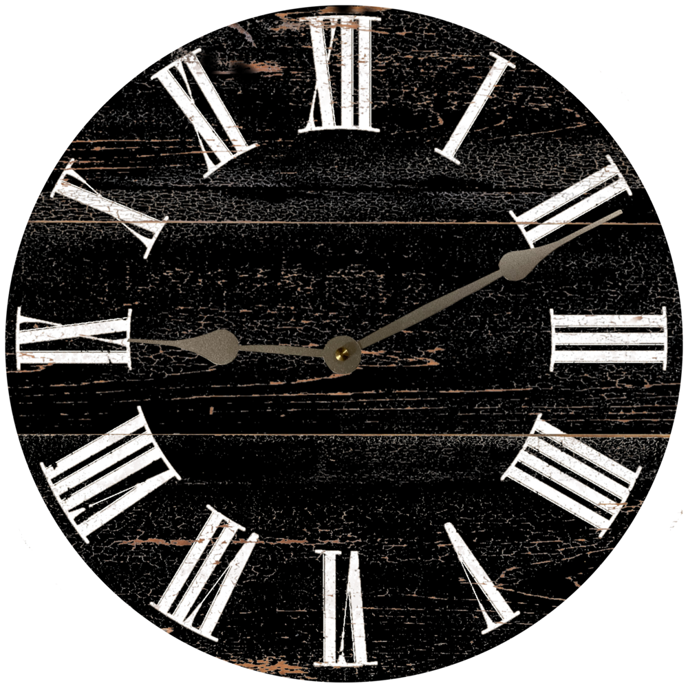 Black Farmhouse Wall Clock | Time Flies Clocks