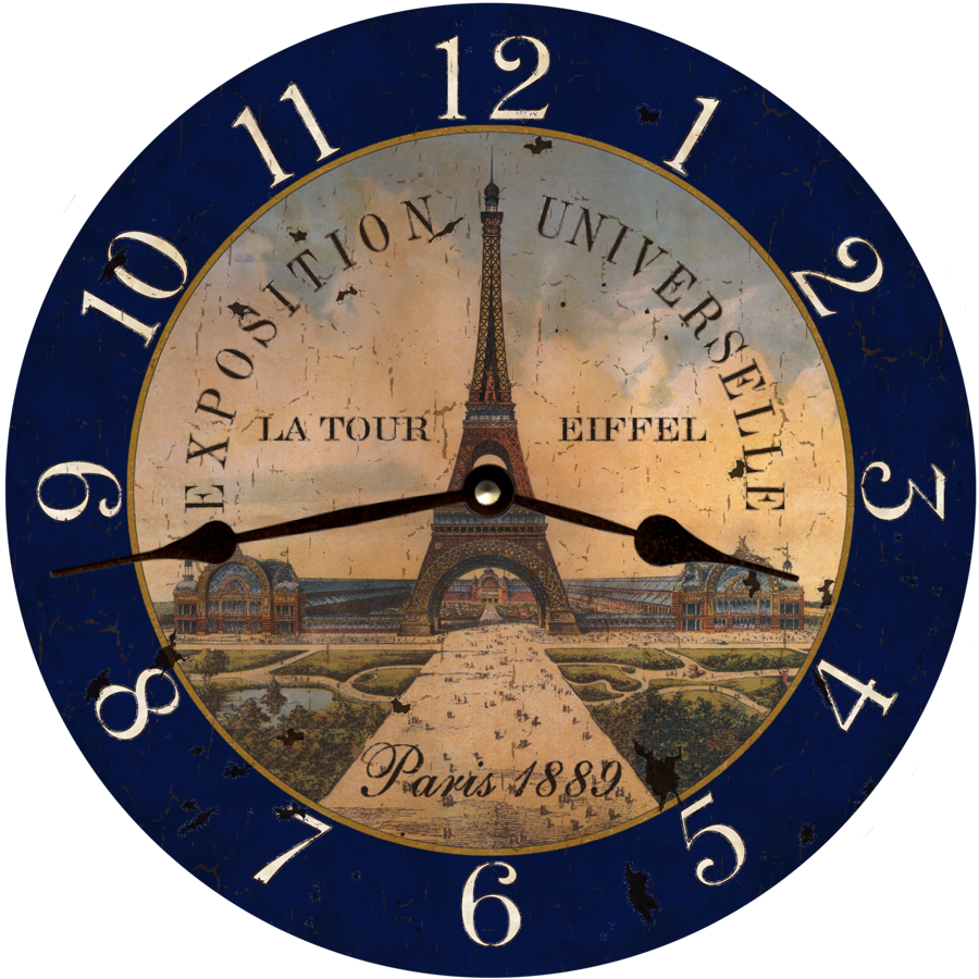 Paris Clock - Eiffel Tower | Time Flies Clocks