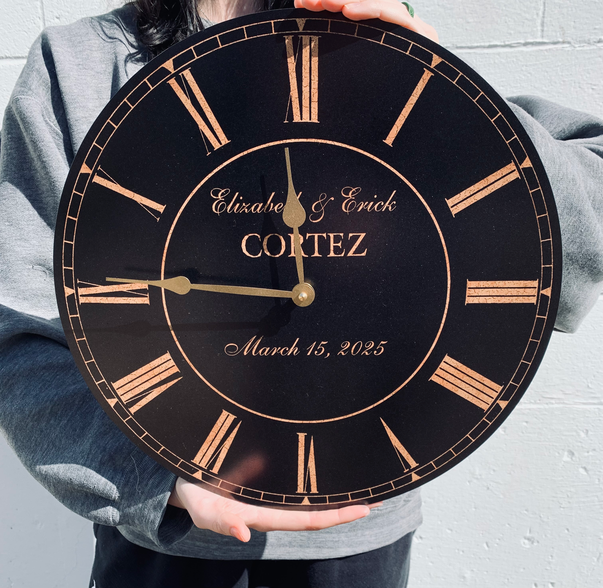 Handmade Wedding Clock Time Flies Clocks
