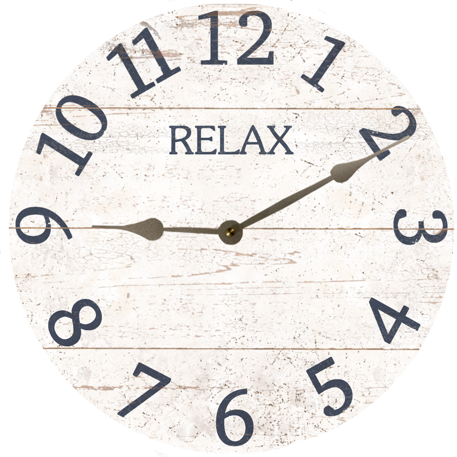 White Rustic Clock – Relaxation Inspired Home Decor | Time Flies Clocks