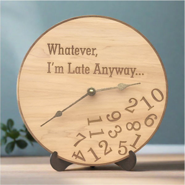 Laser Engraved Wooden Clocks – Time Flies Clocks