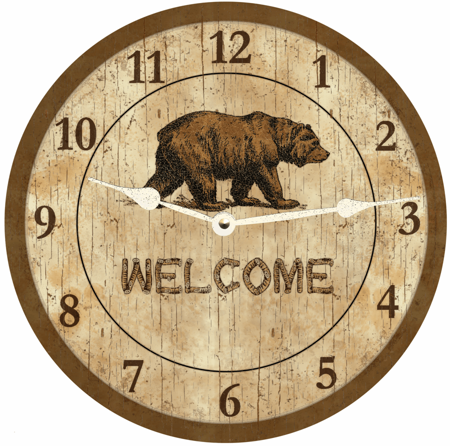 Bear Clock – Time Flies Clocks