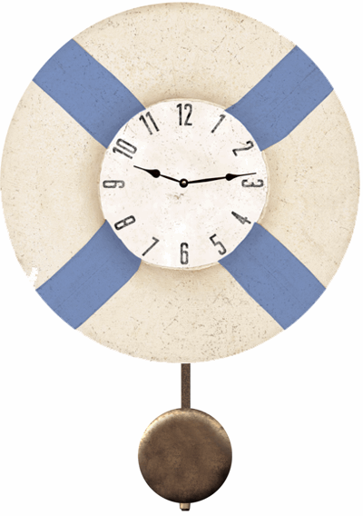 Life Saver Clock- Beach Clock- Boat Themed Clock | Time Flies Clocks