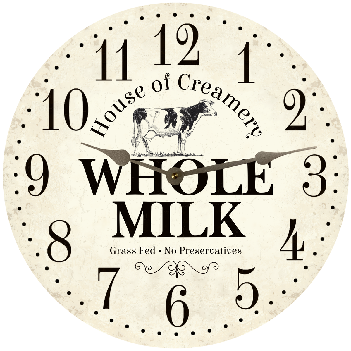 Farmhouse Dairy Clock | Time Flies Clocks