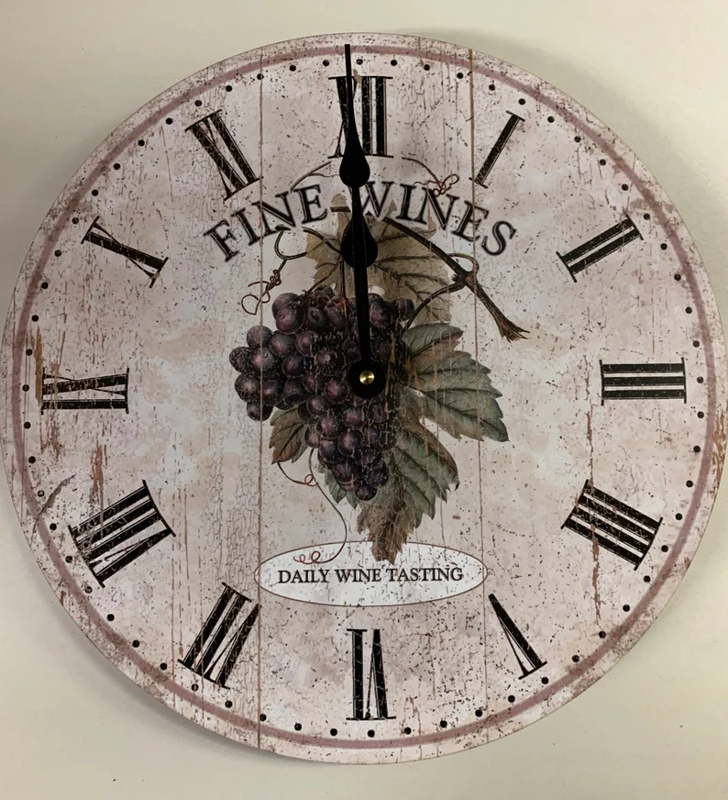 Wine Clock- Wine Tasting Clock | Time Flies Clocks