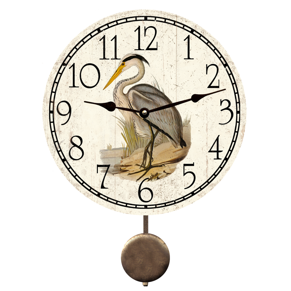 Great Heron Clock – Time Flies Clocks
