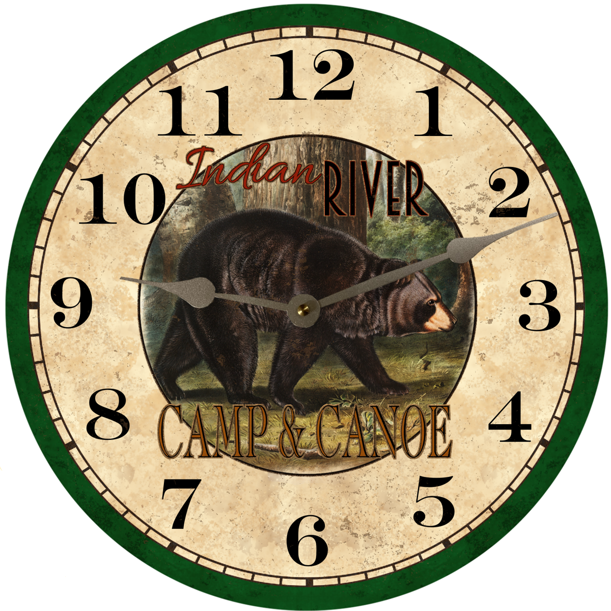 Rustic Bear Lodge Clock – Time Flies Clocks
