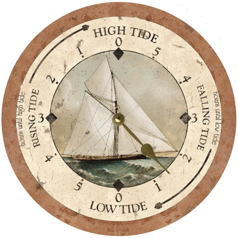 Tidal Clock- Sailboat Tide Clock | Time Flies Clocks