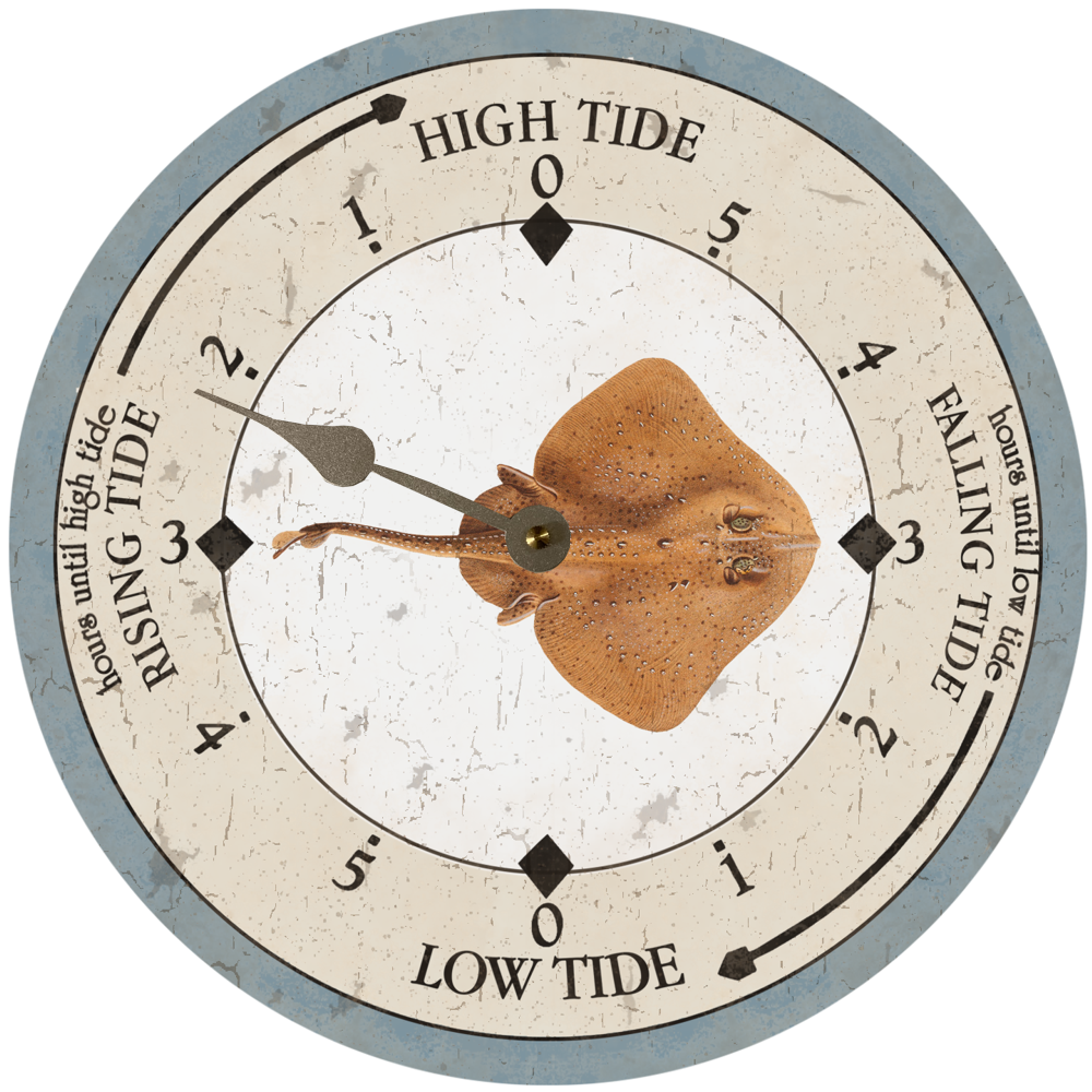 Stingray Tide Clock – Time Flies Clocks