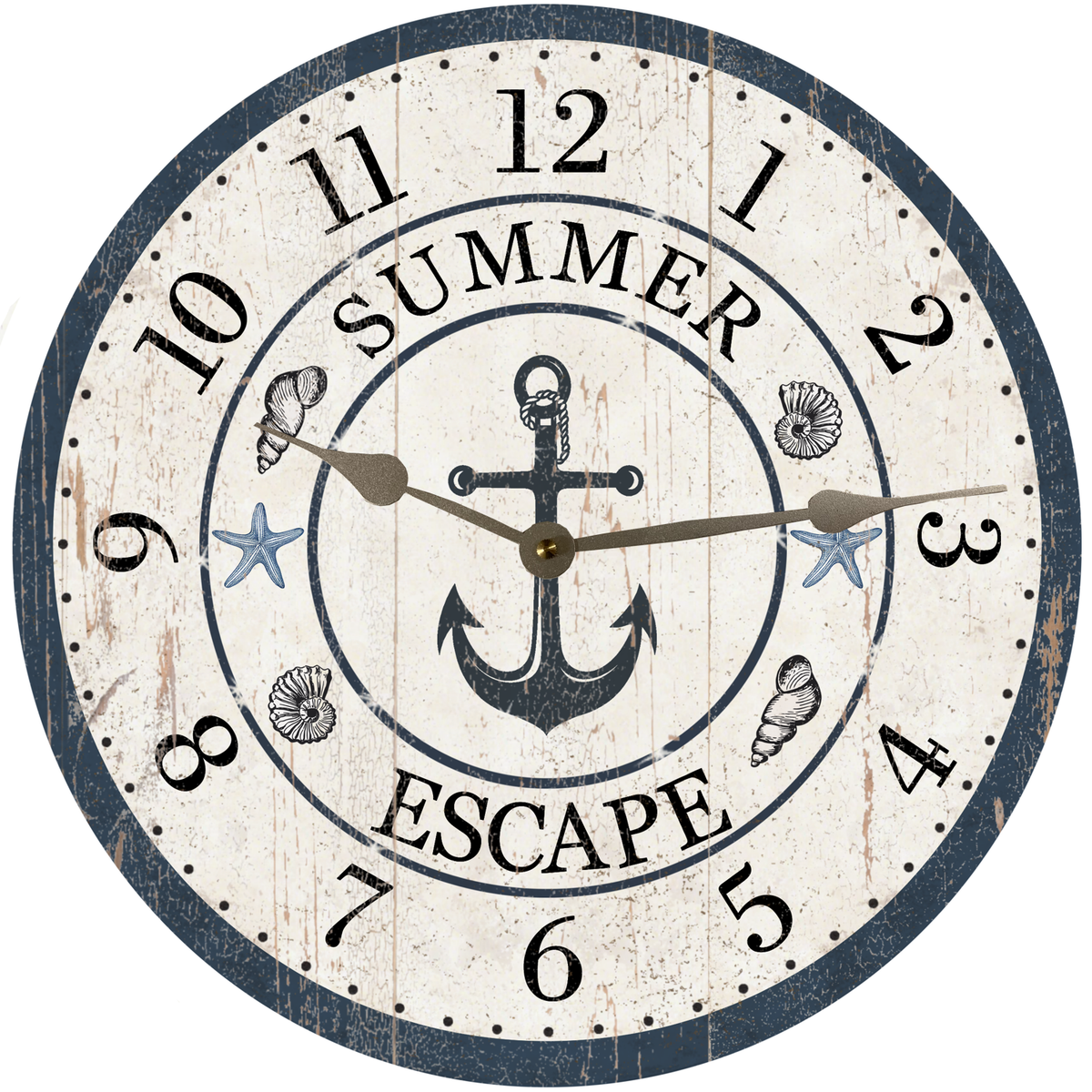Summer House Clock – Beachy Charm for Any Room | Time Flies Clocks