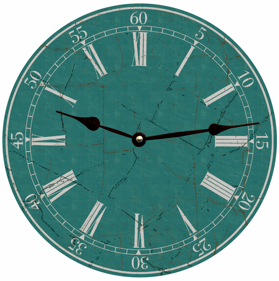 Classic Teal Clock | Time Flies Clocks