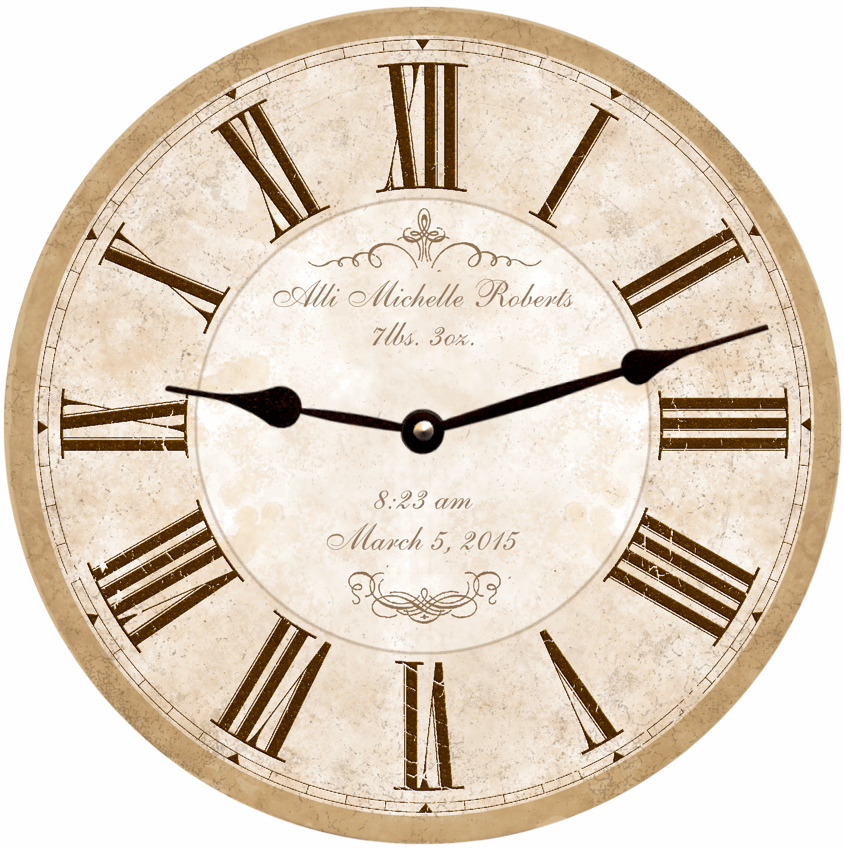Baby Clock- Newborn Baby Clock | Time Flies Clocks