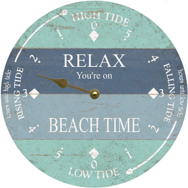 Beach Tide Clock- Personalized Tide Clock | Time Flies Clocks