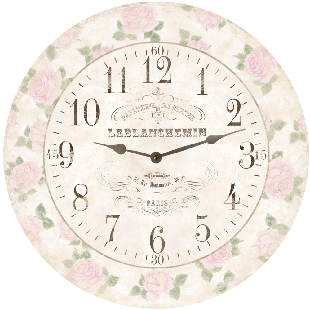 French Rose Clock | Time Flies Clocks