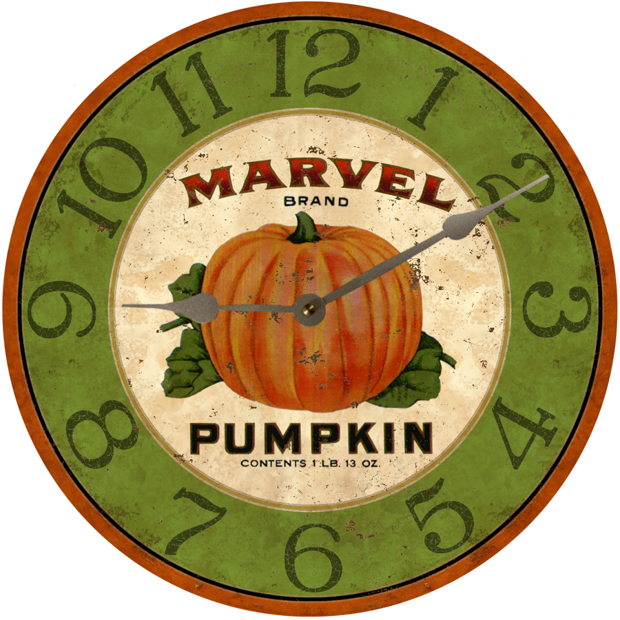 Pumpkin Clock- Harvest Clock | Time Flies Clocks