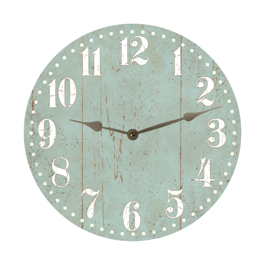 Sea Foam Clock- Beach Clock – Time Flies Clocks
