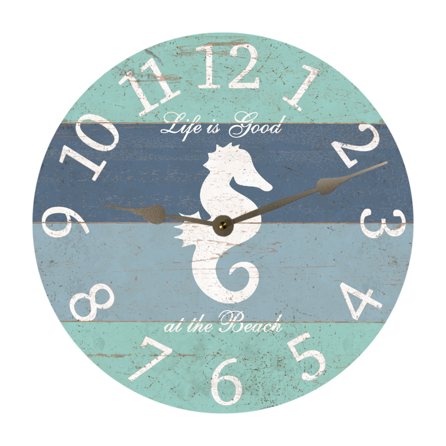 Unique Personalized Seahorse Clock - Perfect for Ocean Lovers | Time ...