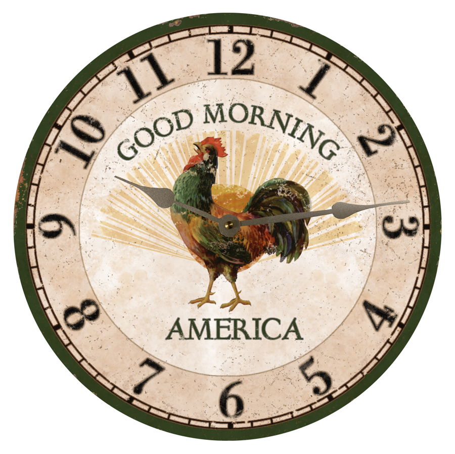 Rooster Wall Clock | Time Flies Clocks