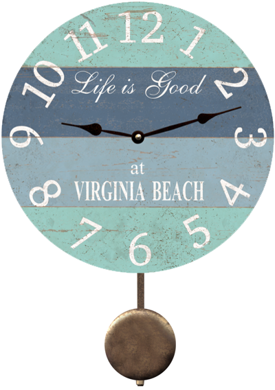 Personalized Coastal Clock Featuring Your Vacation Location – Time ...