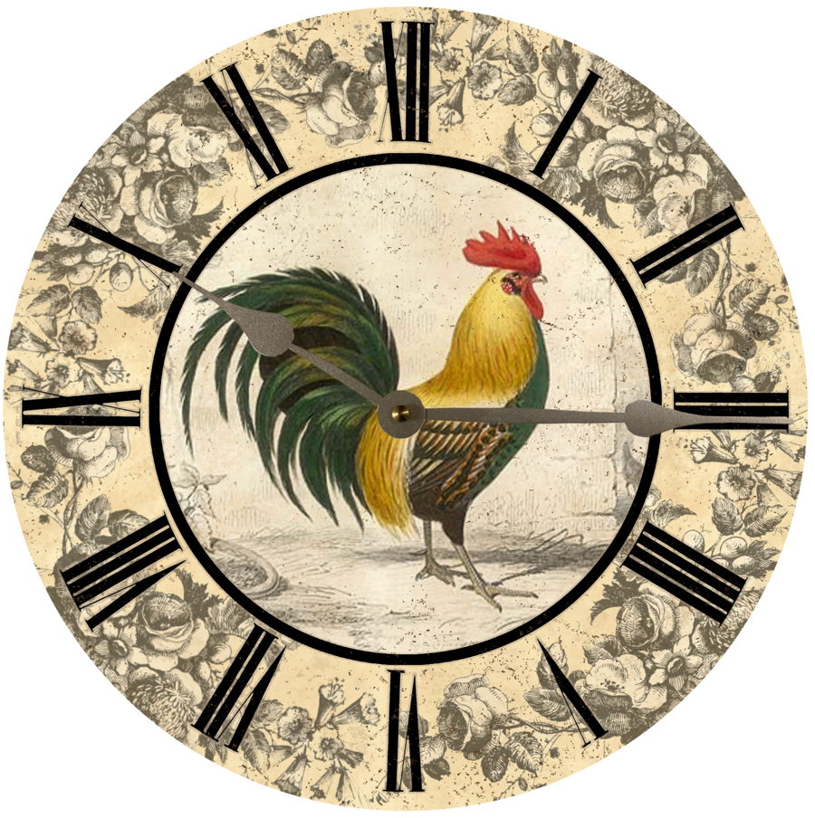 Rooster Clock- Rooster Wall Clock | Time Flies Clocks