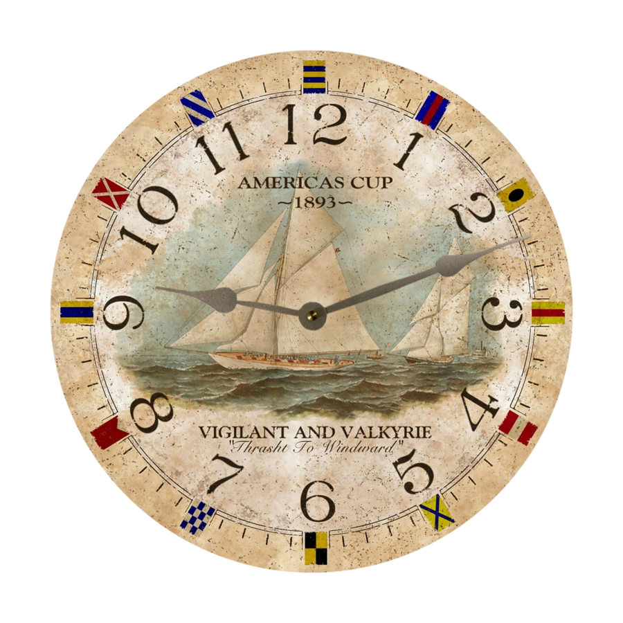 Nautical Sailboat Clock | Time Flies Clocks