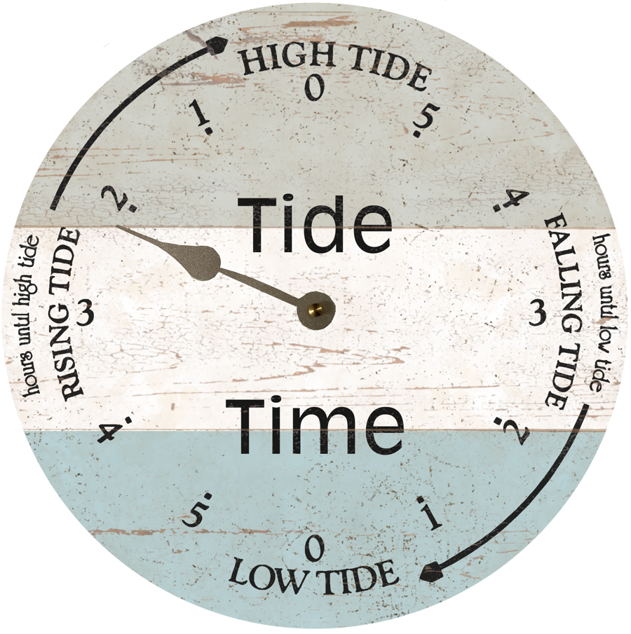 Tide Clock-Tide Time Clock | Time Flies Clocks