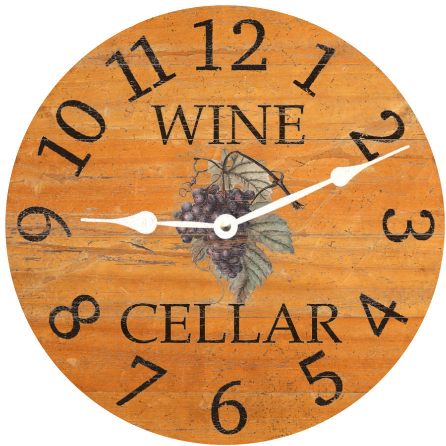 Wine Drinking Clock- Wine Clock – Time Flies Clocks